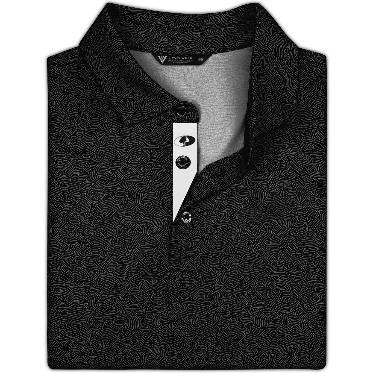 Men's Levelwear Custom Graph Polo - Black – mopgoods